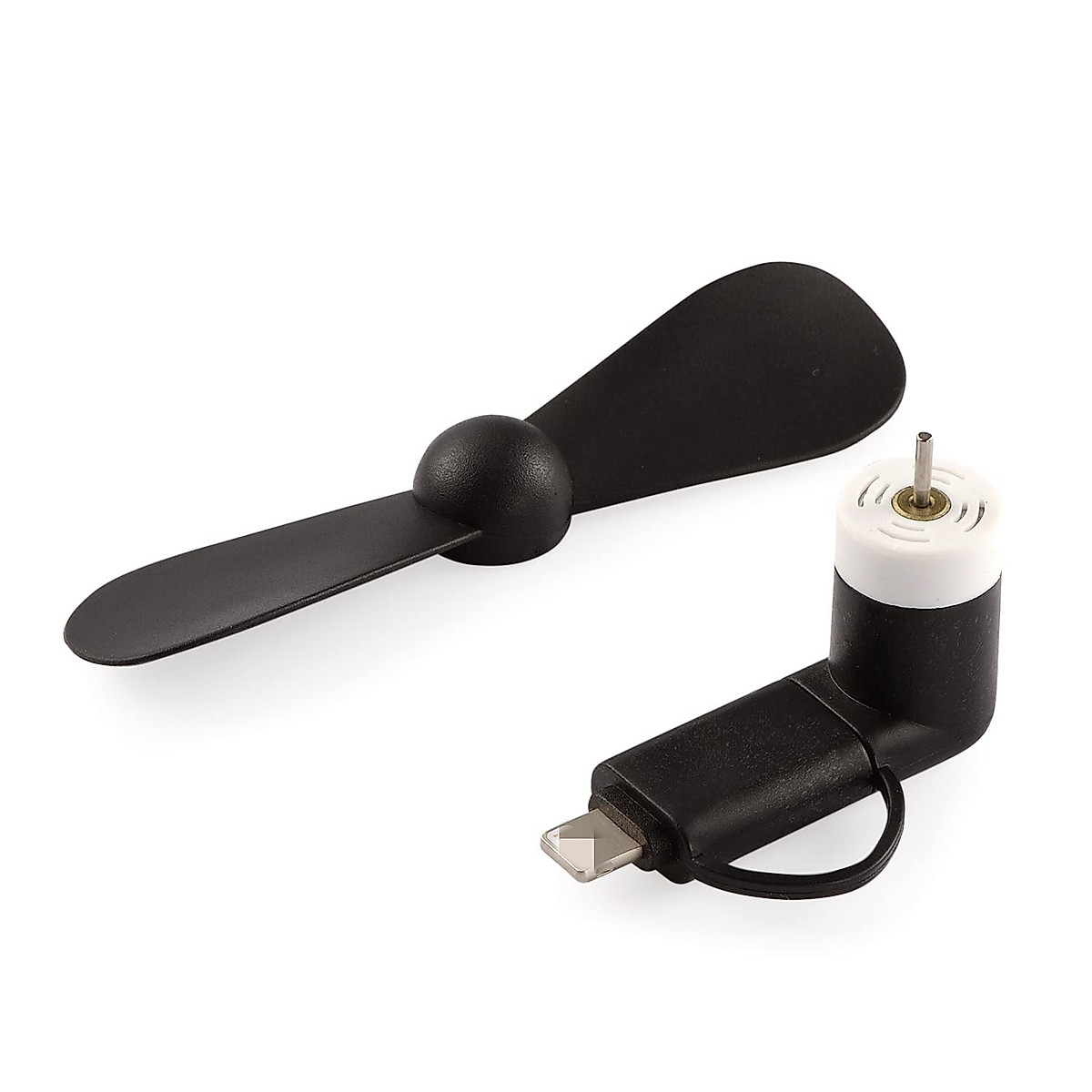 Gfytdxe Mini Cell Phone Fan - Colorful and Powerful 2-in-1 Fan Compatible for iPhone, iPad, Android Smartphone,Tablet - Cell Phone Summer Accessories - (6-Pack)