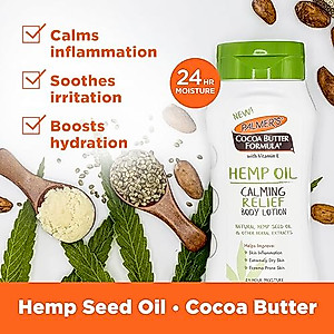 Palmer's Cocoa Butter Formula Hemp Oil Calming Relief Body Lotion, 8 Ounces