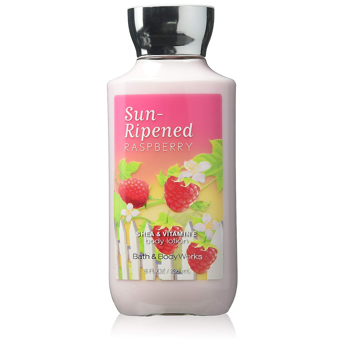 Bath & Body Works Sun-ripened Raspberry Shea & Vitamin E Body Lotion, 8 Ounce