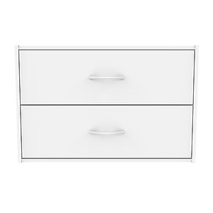 ClosetMaid 1566 Stackable 2-Drawer Horizontal Organizer, White