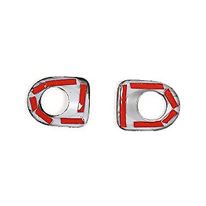 LLKUANG Fit for Toyota Tundra 2007-2021 ABS Back Door Speaker Horn Decoration Frame Cover Trim Car Accessories (Carbon Fiber Pattern)