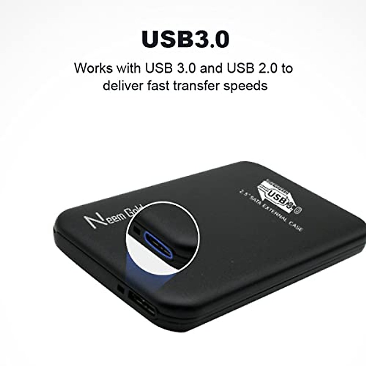 SOLUSTRE 2pcs Portable External Hard Mobile Hard Drive External Hard Drive usb3. 0 Hard Disk Drive USB 3.