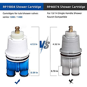 RP19804 Delta Shower Cartridge 1300/1400 Series Shower Replacement, Spool Assembly, Single Handle Universal Spool Repair Kit for (1993-2007) Monitor Spool(1 Pack)