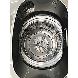 Farberware Professional FCW10BSCWHA 1.0 Cu. Ft. Portable Clothes Washer with 7-lb Load Capacity, Silver & Chrome