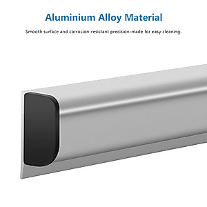 2PCS Restaurant Order Ticket Holder,12 Inch Aluminum Wall-Mounted Receipt Holder for Restaurant Silver Job Ticket Holder for Commercial Slide Check Rack for Kitchen Office Cafes Bar