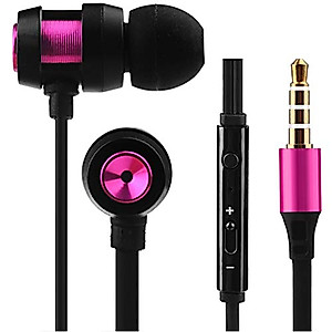 Earbuds with Microphone,2 Pack Ear Buds Headphones Bass Earphones with Mic and Volume Control Noise Isolating (2 Pack)