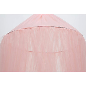 Shyneer Kids Bed Canopy,Princess Hanging Mosquito Net for Baby Crib Nook Castle Nursery for Kid's Room Decor,Pink