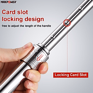 MAXPOWER 1/2-Inch Drive Extendable Ratchet Wrench, 1/2 Inch Drive Ratchet Socket Wrench, Quick Release 72-Tooth Reversible Ratcheting Feature(17 1/8" - 22 5/8" Length)