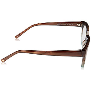 Kate Spade New York Women's Amilia Rectangular Reading Glasses, Brown & Blue Fade, 50 mm + 2