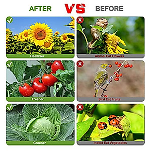 10x50FT Garden Netting,Fine Garden Mesh Netting Pest Barrier Bird Netting Mosquito Net Garden Bed Row Cover Nylon Net Fabric for Vegetables Plants Fruit Trees Flowers (10x50FT)