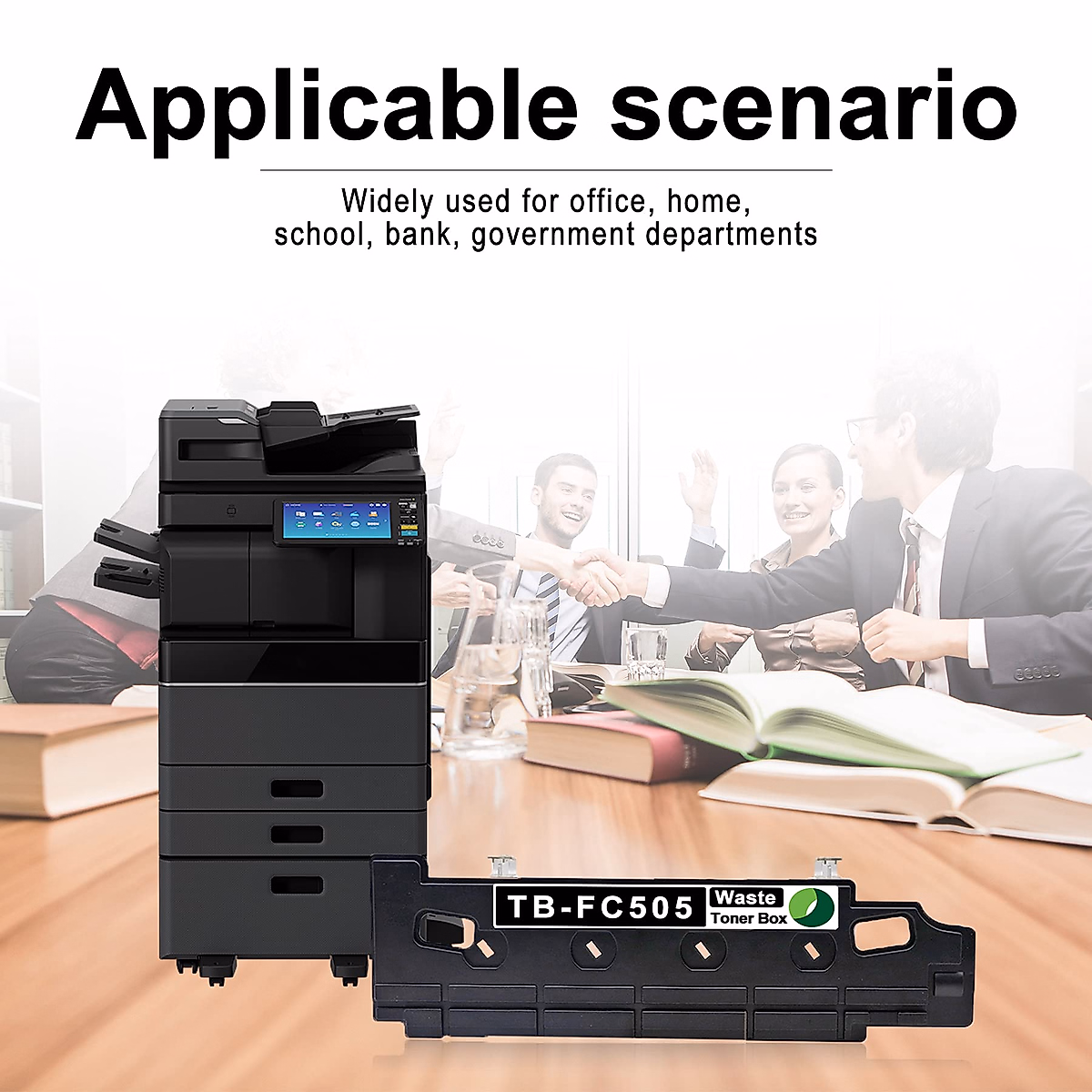 2 Pack TB-FC505 High Capacity Waste Toner Box Compatible TBFC505 Waste Toner Container Replacement for Toshiba e-Studio 2505AC 2555C 3508A 3515AC 4555C 4508A 3015AC 3555c 3505AC 2515AC 3055C 3005AC