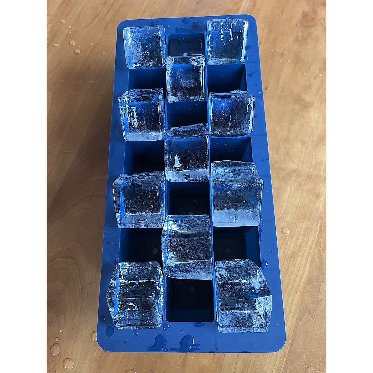 ClearlyFrozen High Capacity (21 x 1.3 Inch) Home Clear Ice Cube Tray/Ice Cube Maker with Multi-Size Mold Design Expandable to 21 1.3 x 1.3 x 2 Inch Ice Rectangles