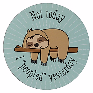 Bless Your Soul Funny Magnets for Magnetic Dry Erase Board, Mini Fridge, Home Office Decor Dorm Refrigerator Locker Accessories and Decorations, Not Today I Peopled Yesterday Introvert