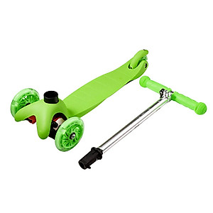 Hikole Scooter for Kids Ages 4-8 with LED Light Up Wheels, Kids Scooter 4 Adjustable Height, Scooter Extra-Wide Deck, 3 Wheel Scooter for Kids for Girls & Boys, 110lb Weight Capacity