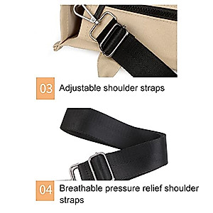 MOMEITU Ladies Handbags Large Capacity Tote Bags Shopping Bags Simple Tote Shoulder Bags Black Tote Bags (black)