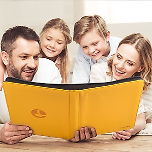 zeerliki 9-Pocket Trading Card Binder, 432 Pockets Game Card Holder Album with Black Sleeves, Side-Loading Pocket Zipper Binder Case for MTG,TCG,Sport Cards,Photocard