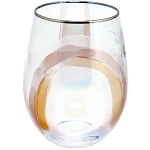 Pavilion - 18 oz Iridescent Stemless Wine Glass - Best Mom Ever