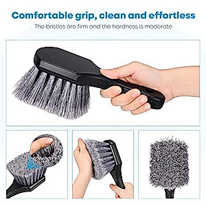 KUAILEREN 20Pcs Car Cleaning Tool Set, Car Detailing Kit, Car Interior Cleaning Kit, Car Detailing Brush Set, Car Detailing Kit with Cleaning Gel, Car Accessories for Interior,Exterior,Wheels