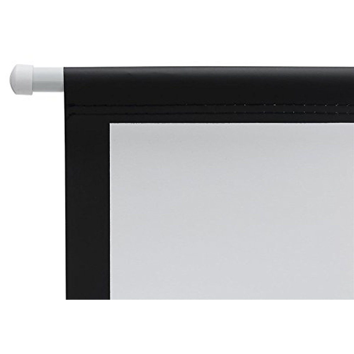 Displays2go 63 x 36 Inch Projector Screen with Height Adjustable Tripod Stand – Black (PRSTRI72)