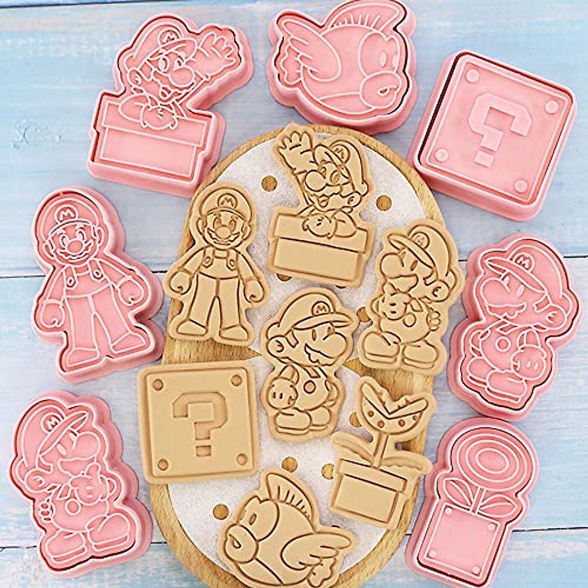 Mario Cookie Cutters, Mario Cookie Cutter Set, Mario Bros Cookie Cutter, Mario Mold, Mario Brothers Cookie Cutters, Mario Bross Cookie Cutter, Cookie Cutter Mario, Molde De Mario Bros