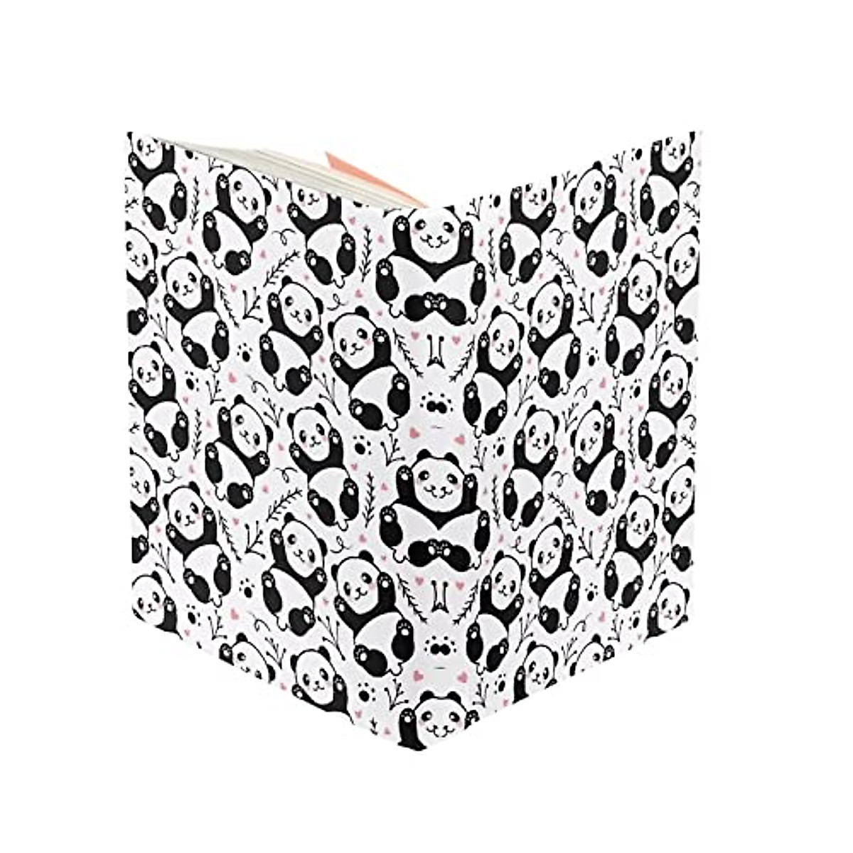 Dreaweet Cute Panda Book Sleeve Covers for Paperbacks, Decorative Book Holder Sox for Women Men, Washable Reusable Book Accessories, Easy to Install