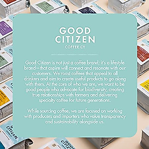 Good Citizen Coffee Co. Chin Up Whole Bean Coffee, Medium-Roast Coffee Blend, 12 Ounces, 340 Grams