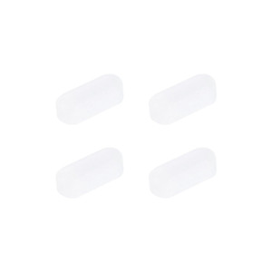 MECCANIXITY Magnetic Stirrer Mixer Stir Bar Rod 7mm(0.28") x3mm Cylinder Shape PTFE Coating Magnet White for Laboratory 4Pcs