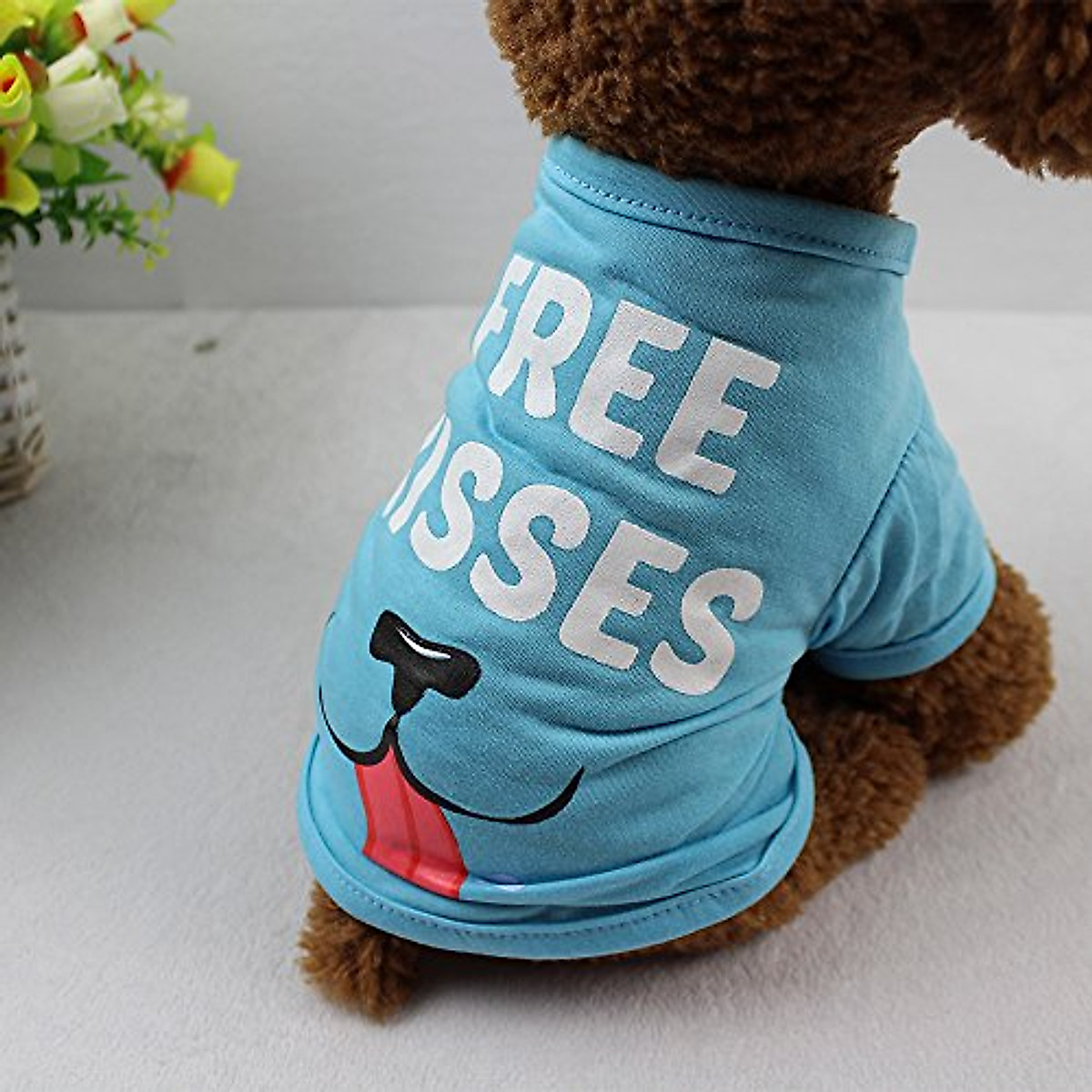 Small Dog Clothes Female Set Dog Clothing T Shirt Vest Lightweight Stretchy T-Shirts Soft Shirts Puppy Costume for Small Dog