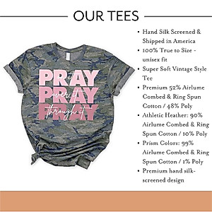 Love in Faith | Pray On It Short Sleeve | Christian T-Shirts for Women | Faith-Based Apparel | Christian Gifts | XL