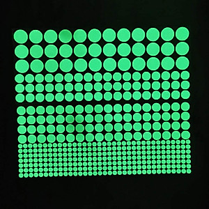 Baybuy Glow in The Dark Stars for Ceiling, 3D Glow Stars Wall Stickers, 1093pcs, Green, Starry Night Style, PVC Material, Reusable, Indoor Use, Perfect for Kids Bedroom and Gift