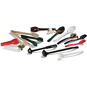 Carlisle FoodService Products 441003 Serving Spoons, 11-Inch, Polycarbonate, Black (Case of 12)