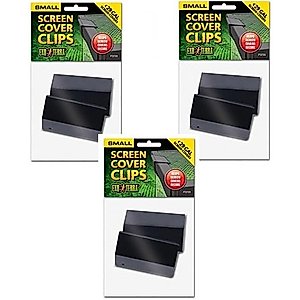 (3 Pack) Exo Terra Terrarium Cover Clip Set, Small, 2 Clips each