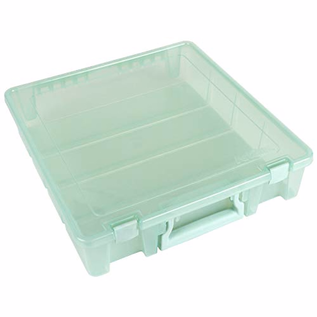 ArtBin 6955RJ Super Satchel 1-Compartment Box, Art & Craft Organizer, 1-Pack, Translucent Mint