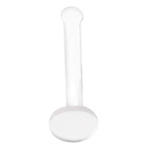 BodyJewelryOnline 16g Clear Bioflex Nose Ring Stud Piercing Retainer for Surgery Flexible Flat Top Nose Stud Acrylic Bendable Nose Bone Pin Stud Piercings for Work Sport 3.5mm Tops