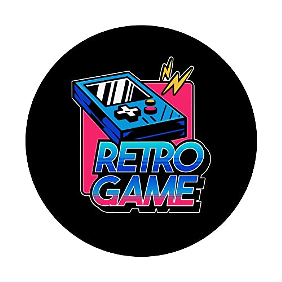 Let's Play Retro Games with Retro Controller Graphic Design PopSockets Swappable PopGrip