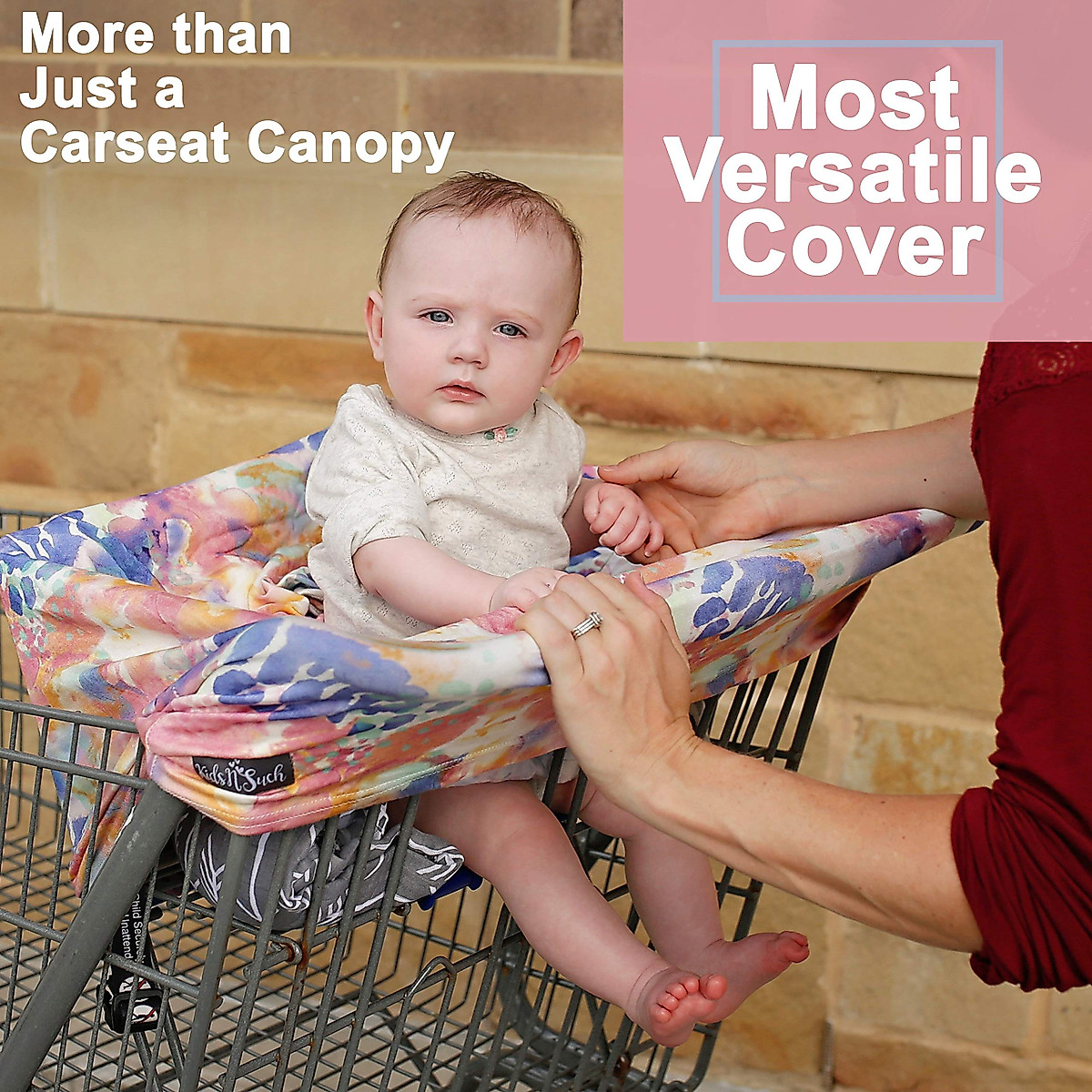 Car Seat Cover for Babies, Nursing Cover, Carseat Canopy - Fleur