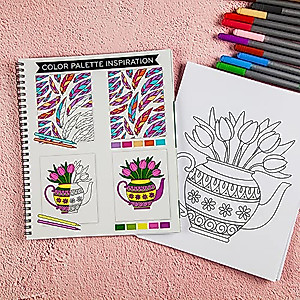 Large Print Easy Color & Frame - Calm (Stress Free Coloring Book)