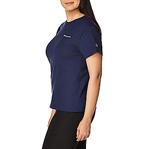 Champion, Classic Short Sleeve T-Shirt, Lightweight Tee for Women, Logo (Plus Size Available), Athletic Navy Script, 4X