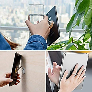 Cell Phone Finger Ring Holder Stand with Car Mount for Smartphone and Tablet，Kickstand 360 Rotation Grip Stand - Sunflower