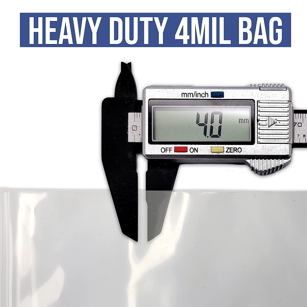 400 Heavy Weight 4 Mil Clear Reclosable Poly Zipper Bags - Assorted Sizes 5x8 4x6 3x5 2x4~100 Ea. by NetSellsIt