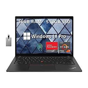 Lenovo ThinkPad T14s G3 14” WUXGA Touchscreen Business Laptop, AMD Ryzen 7 Pro 6850U, 16GB LPDDR5 RAM, 512GB SSD, AMD Radeon 680M, Backlit KB, Fingerprint Reader, Win 11 Pro, 32GB USB Card