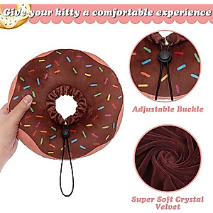 Cat Recovery Collar Soft - Cat Surgery Cone Collar Cute Donut, Adjustable Neck Protective E Collar for Cats Puppies Small Breeds Dogs Wound Healing