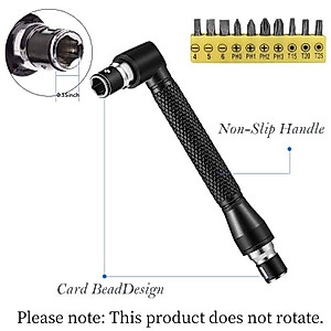 YENJO 26 PCS Flexible Drill Bit Extension Set with 2 PCS 105°Angle Drill Bit Extension, 1/2 3/8 1/4 inch Universal Socket Adapter & Drill Bit Holder & Universal Socket Grip & Screwdriver Bit Kit