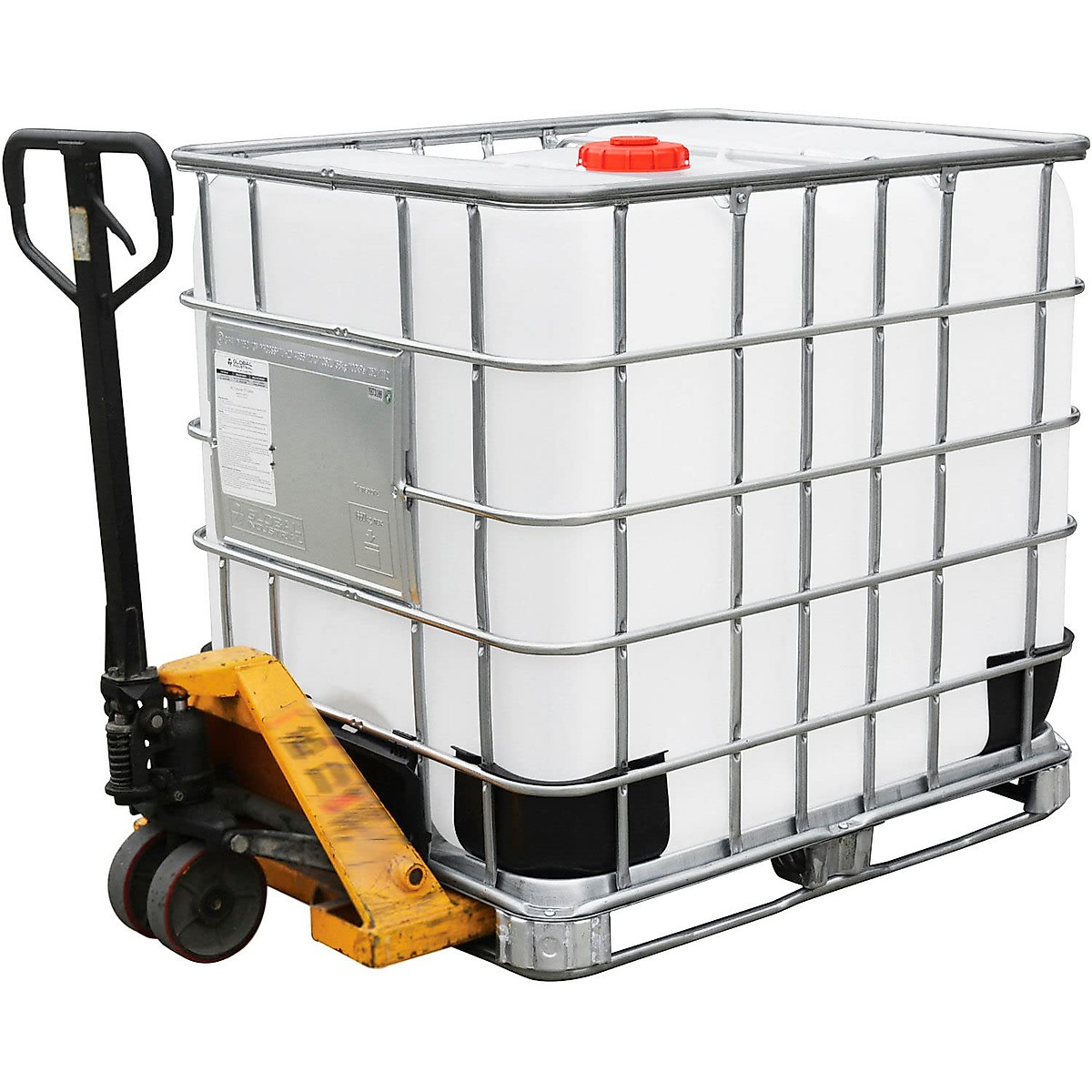 Global Industrial IBC Container 275 Gallon UN Approved w/Composite Metal Pallet Base