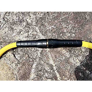 ZILIM Hybrid Lead In Garden Water Hose 5/8 in X 10FT, Heavy-duty Super Flexible with Swivel Grip Handle Female and 3/4" GHT Solid Brass Fittings, Operate 160 PSI