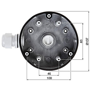 DS-1280ZJ-DM21 Wall Mount Bracket for Hikvision Dome Camera DS-2CD2732 DS-2CD2712