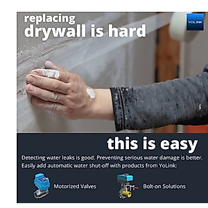 YoLink Smart Home Starter Kit: Water Sensor 4-Pack & Hub Kit - Sensor Compatible with Alexa and IFTTT, 1/4 Mile Range, Instant Remote App, Text(Limited) and Email Alert