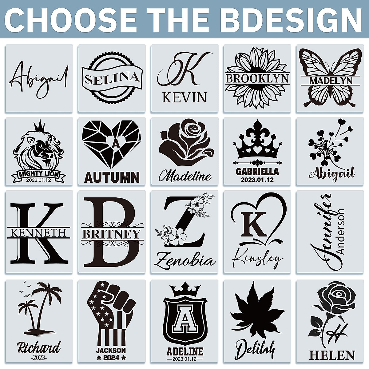 Personalized 40 Oz Tumbler with Handle and Straw Lid, Custom Stainless Steel Water Bottle Travel Mug with Names, Personalized Birthday Gifts for Mom Women Men Friend,Christmas (40 engraved)