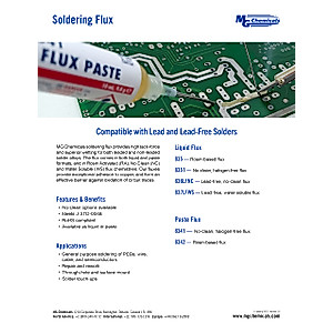 MG Chemicals - 8341-10ML 8341 No Clean Flux Paste, 10 milliliters Pneumatic Dispenser (Complete with Plunger & Dispensing Tip)
