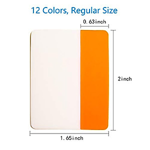 KICNIC 2 Inch Sticky Tabs Index Tabs 240 Pieces, Colored Reading Tabs Self Adhesive, Arrow Flags Pages Markers for Binder, Books, File Folders and Notebook [12 Colors] Writable, Repositionable